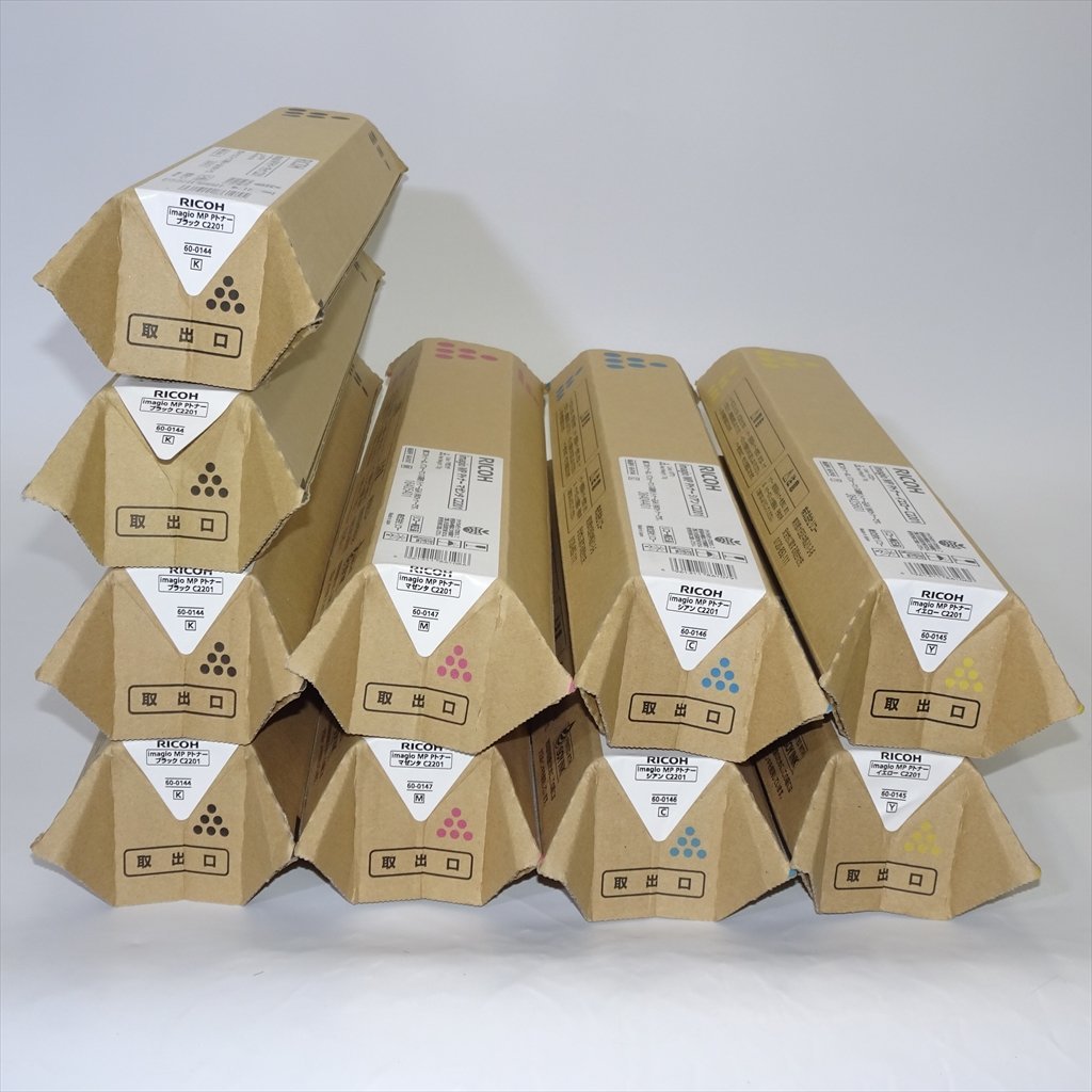 【未使用】4色10本セット RICOH リコー 純正 imagio MP Pトナー C2201 ブラック シアン マゼンタ イエロー ...