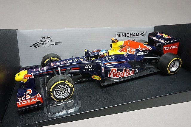 【やや傷や汚れあり】ミニチャンプス PMA 1/18 レッドブル レーシング ルノー RB8 S.ベッテル 2012 #1 110120001 ...