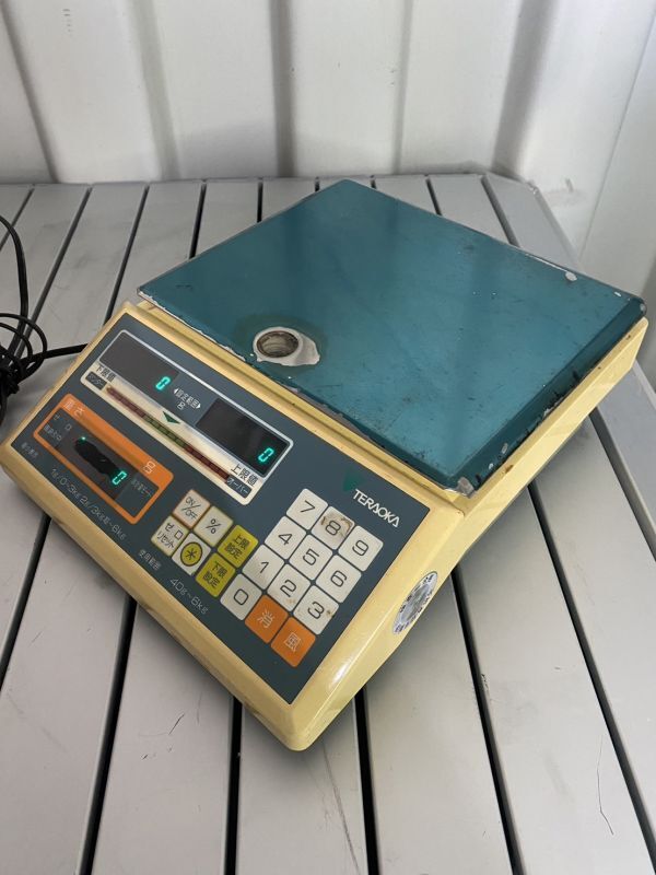 【やや傷や汚れあり】TERAOKA デジチェッカー 電気抵抗線式はかり DS-460 寺岡精工 テラオカ ひょう量 6000g デジタルはかり ...