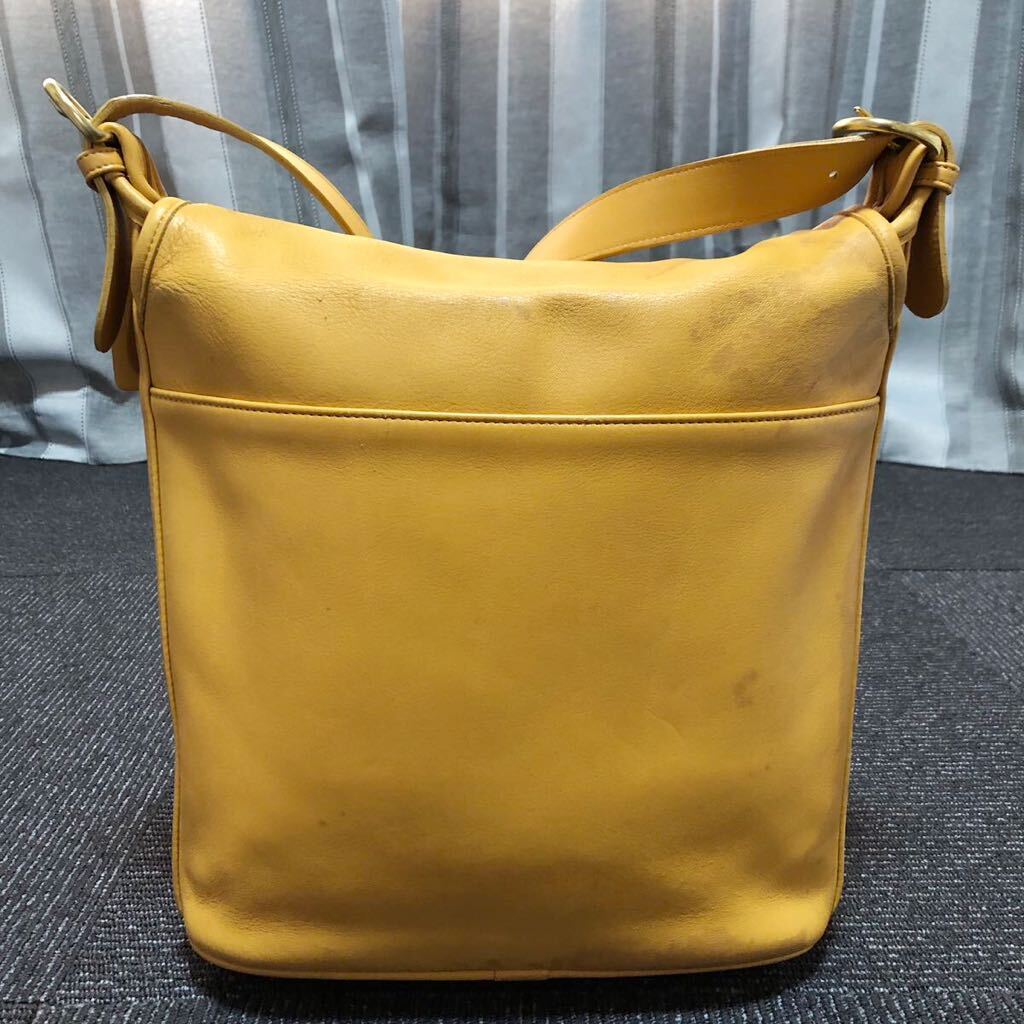 【やや傷や汚れあり】【コーチ】本物 COACH ショルダーバッグ 4115 オールドコーチ 肩掛け ワンショルダー イエロー色系 本革 レザー 女性用 レディース USA製の落札情報詳細 ...