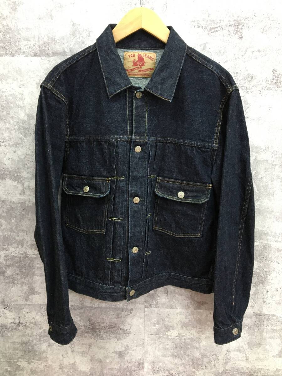 【目立った傷や汚れなし】 TCB jeans ティーシービージーンズ Dude Ranch Shirt デニム 長袖シャツ size40 ...
