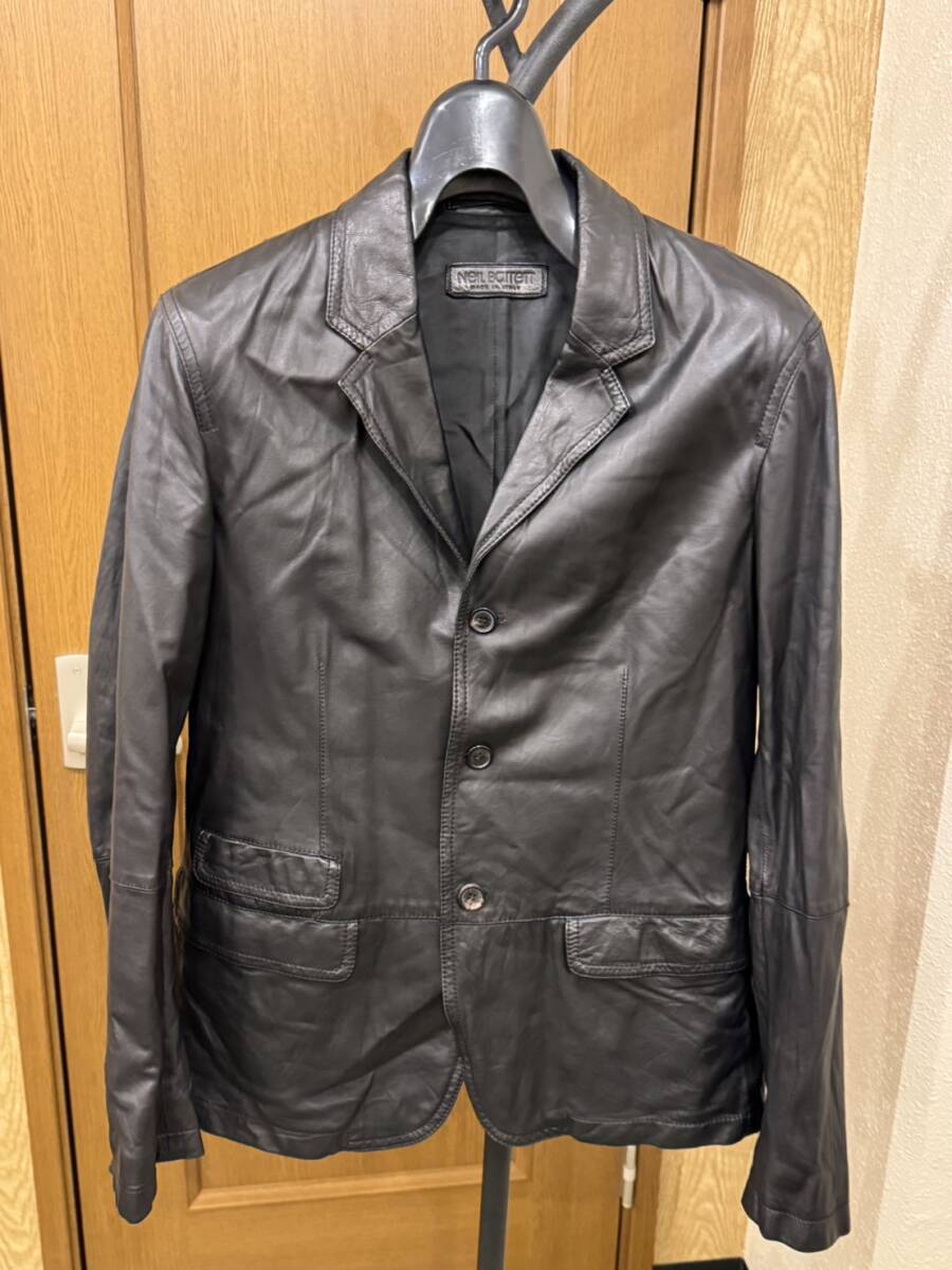 【目立った傷や汚れなし】NEIL BARRETT ニール・バレット レザージャケット サイズL の落札情報詳細 - ヤフオク落札価格検索 オークフリー
