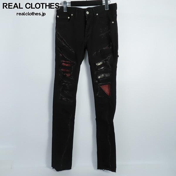 【傷や汚れあり】FAGASSENT/ファガッセン TOSHIKI AOKI ダメージ加工ブラック スキニー SCORPION/28 /060の落札情報詳細 - ヤフオク落札価格検索 オークフリー