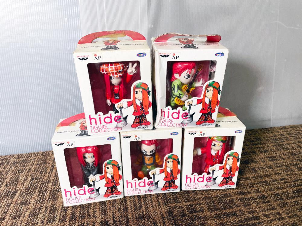 【未使用に近い】★未開封★非売品★HIDE ヒデ FIGURE COLLECTION フィギュアコレクション 2種 バンプレスト X ...