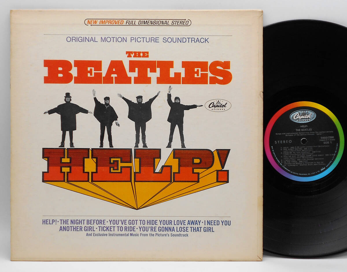 【やや傷や汚れあり】★US ORIG LP★THE BEATLES/Help!(Original Motion Picture ...