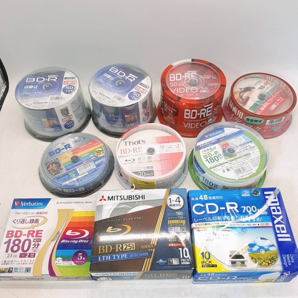 【傷や汚れあり】j208【1円～】 ブルーレイ まとめ 大量 BD BD-R BD-RE CD-R MITSUBISHI TDK 他 未使用 現状品の落札情報詳細 - ヤフオク落札価格検索 ...