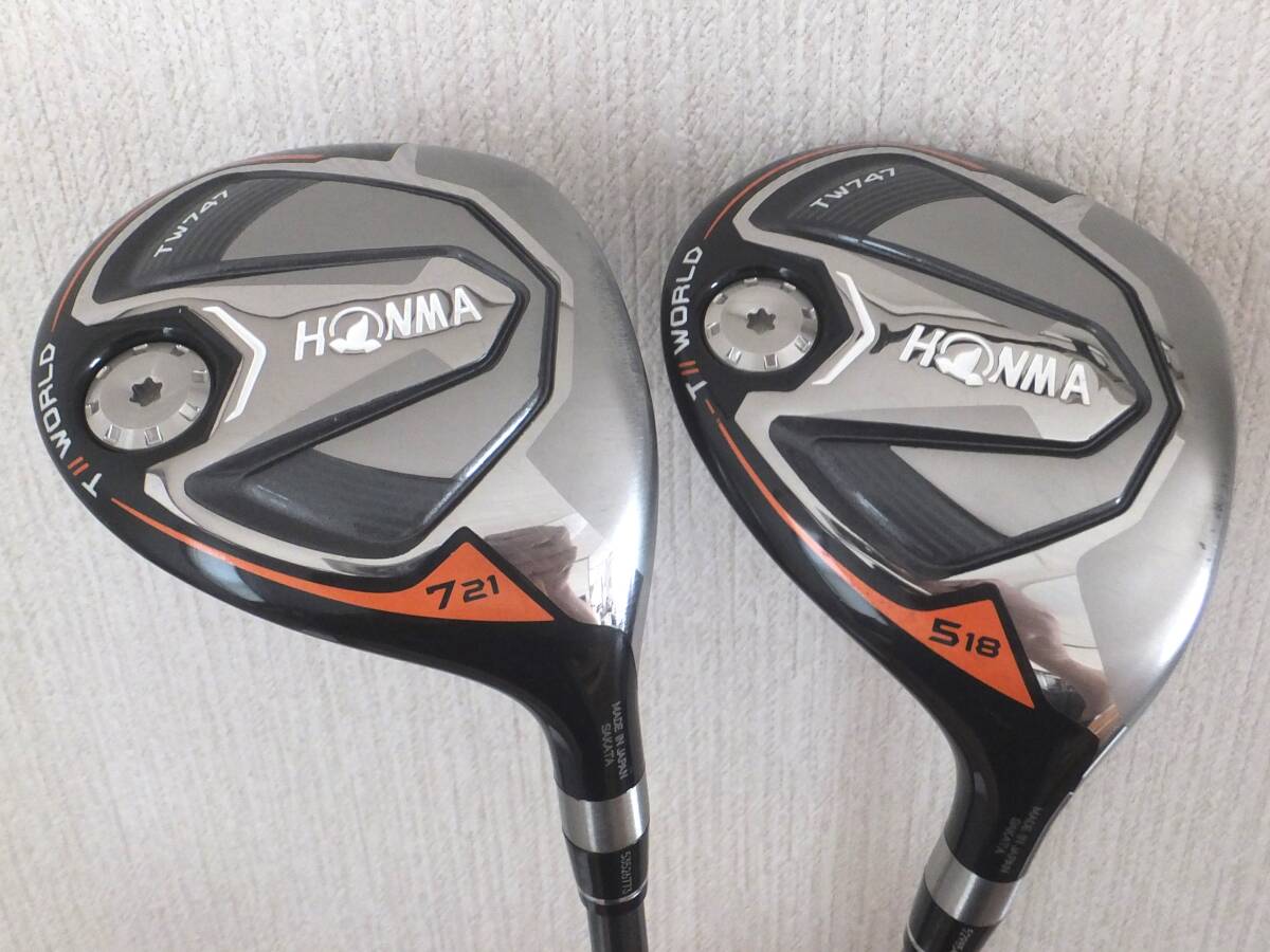 【やや傷や汚れあり】☆ホンマ ツアーワールド TW747 フェアウェイウッド 5W 7W VIZARD For TW747 50(S) 2本セット☆の落札情報詳細 - ヤフオク落札価格検索 ...
