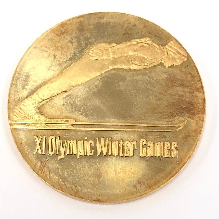 【傷や汚れあり】K18 750刻印 第11回札幌オリンピック冬季大会 記念メダル 総重量26.8g【CEAQ5019】の落札情報詳細 - Yahoo!オークション落札価格検索 オークフリー