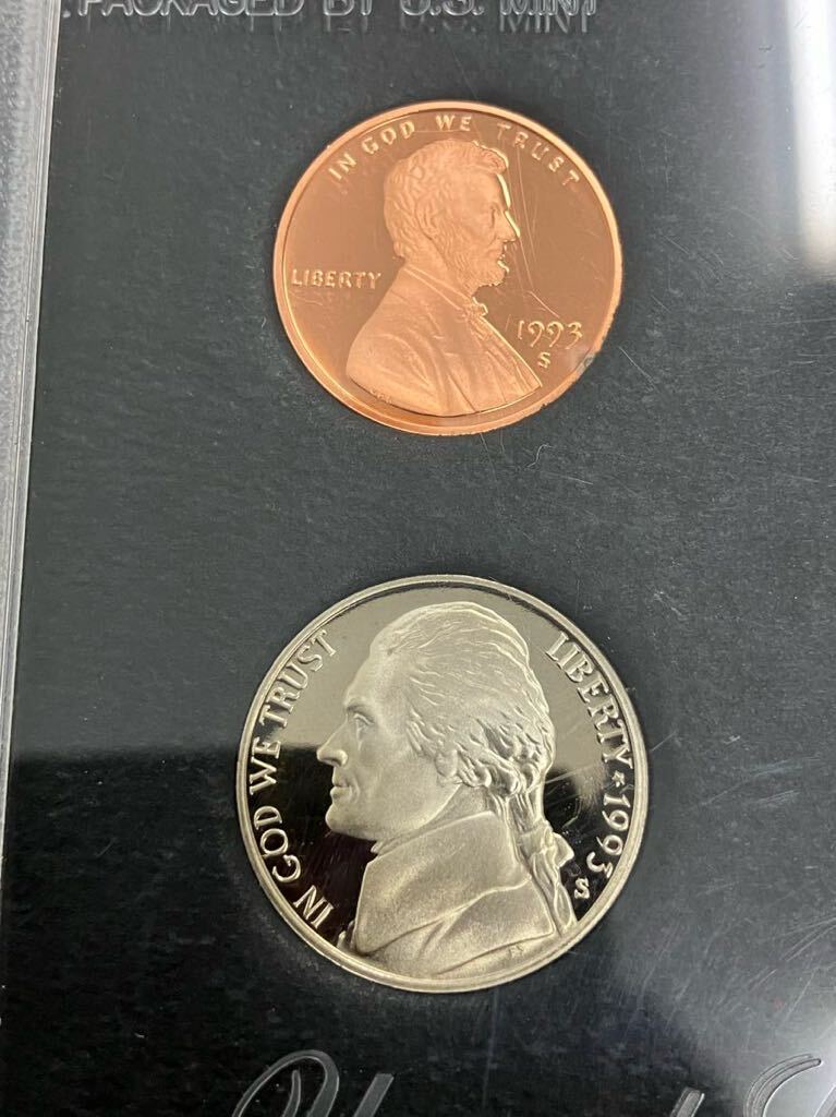 【目立った傷や汚れなし】アメリカ コインセット United States Mint Proof Set プルーフセット 1993年の落札情報 ...