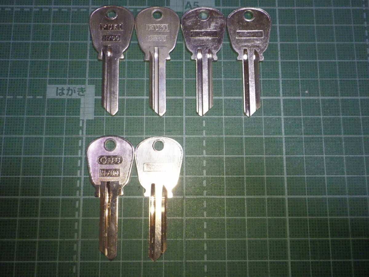 【未使用】OHSHIMA オーシマ ブランクキー FUKI/GSS H700（TLH V484） 6本セット 長さ約60.0mm キーブランク 新品未使用 個人所有 合鍵素材の落札情報詳細 ...