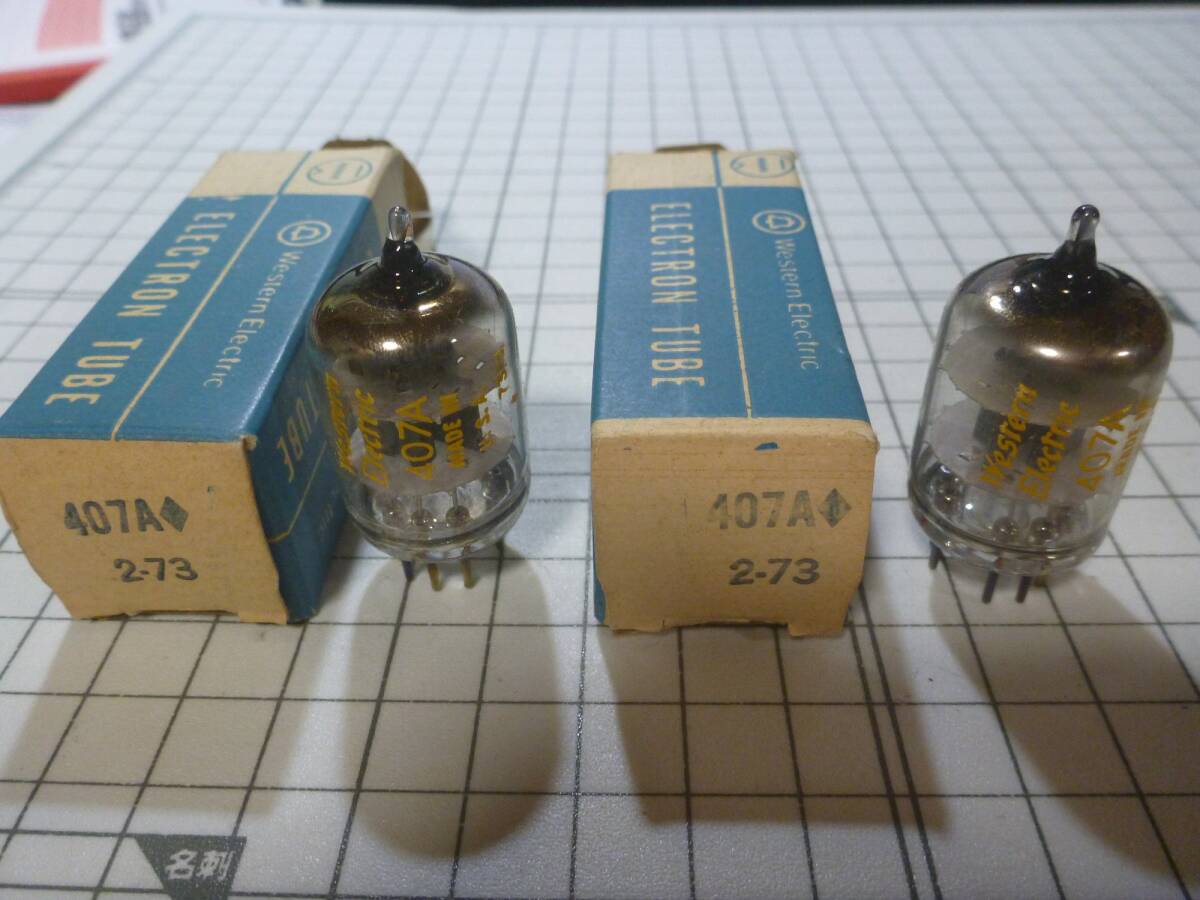 【未使用】Western Electric製・407A同一ロット×2本セット（未使用品）・LOT.2-73・その3の落札情報詳細 ...