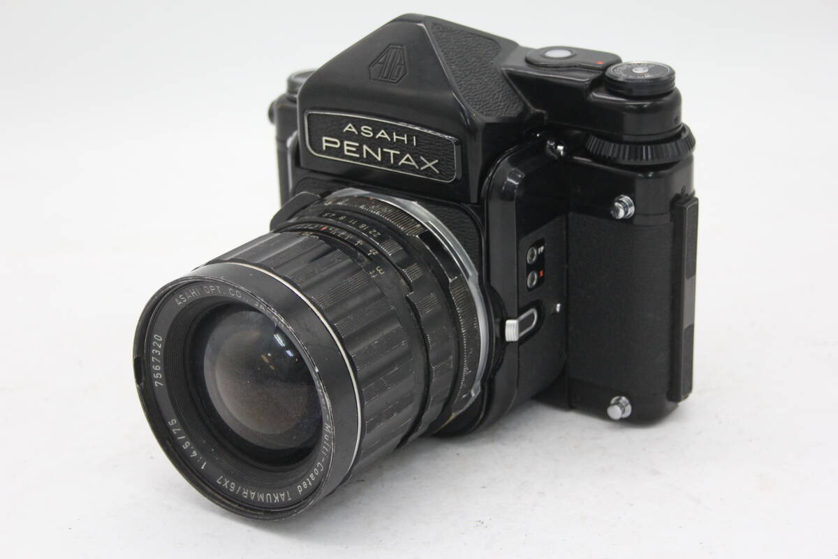 【傷や汚れあり】Y1352 ペンタックス Pentax 6×7 Super-Multi-Coated Takumar/6×7 75mm F4.5 中判カメラ ボディレンズセット ジャンクの落札 ...
