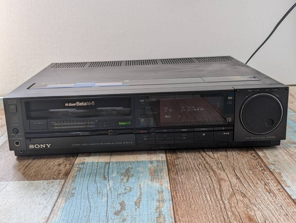 【全体的に状態が悪い】ソニー SONY hi-band Beta ハイバンドベータ SL-HF900 ベータデッキ ビデオデッキ リモコンと ...