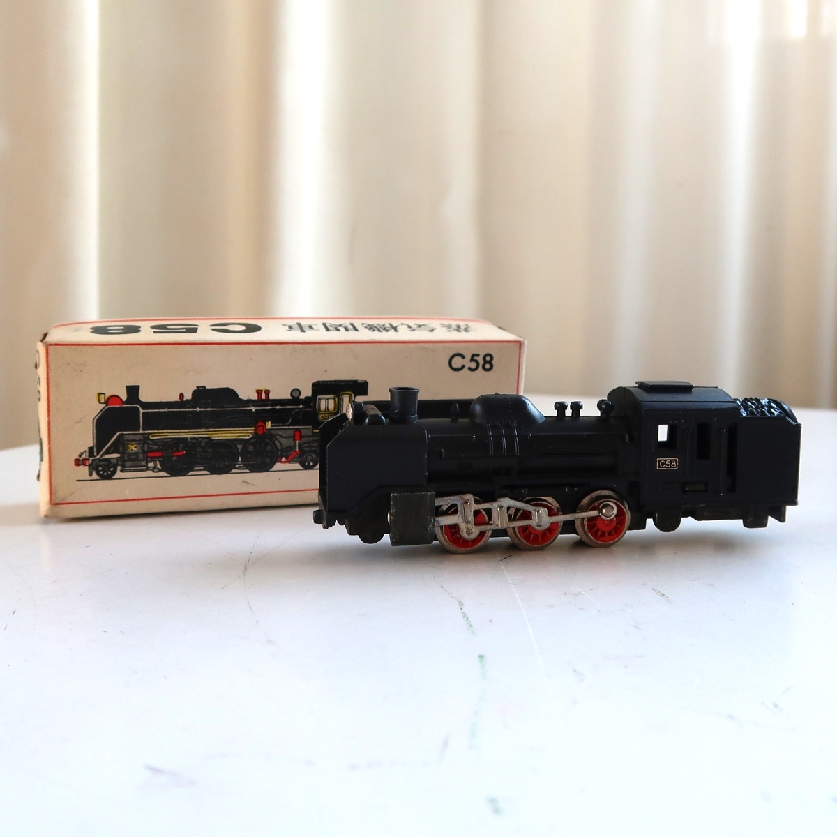 【やや傷や汚れあり】KKS 蒸気機関車 C58 箱付 レトロ ビンテージ 昭和の落札情報詳細 - ヤフオク落札価格検索 オークフリー