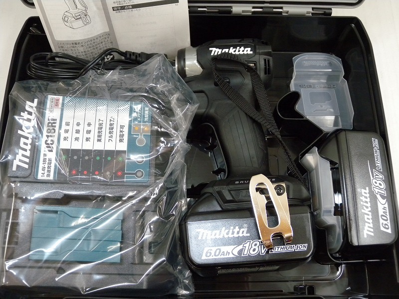 【未使用】HM1008 makita マキタ 充電式インパクトドライバ 18V 6.0Ah TD173DRGXB ブラック 保管品【未使用】の ...
