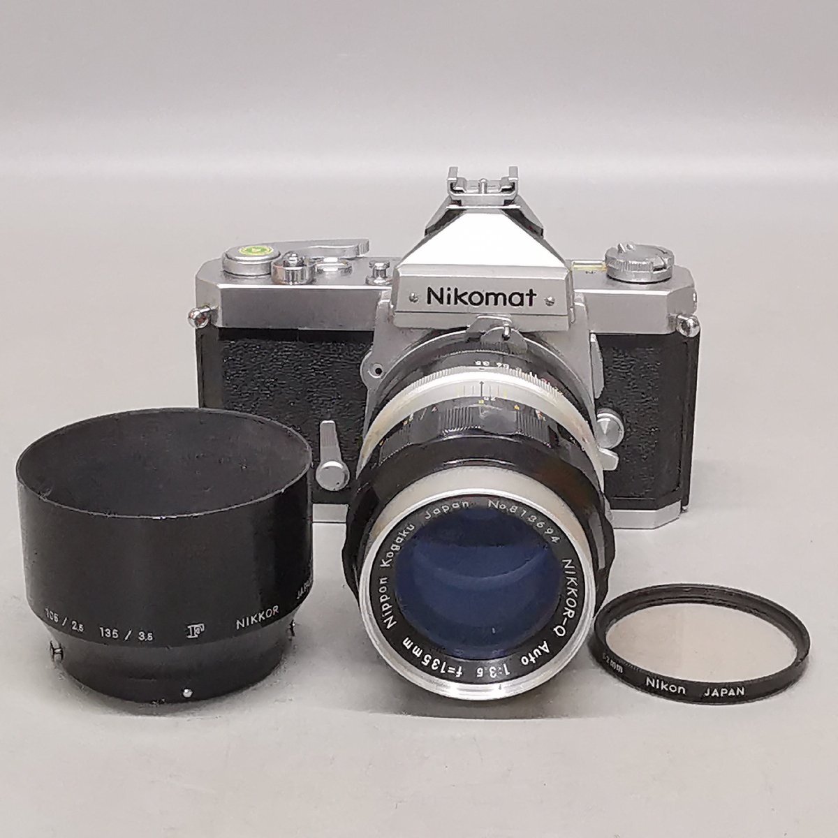 【やや傷や汚れあり】動作品 Nikon Nikomat FTN ボディ NIKKOR-Q Auto F3.5 135mm レンズフード付 ニコン 一眼レフフィルムカメラ Z6061の落札情報 ...
