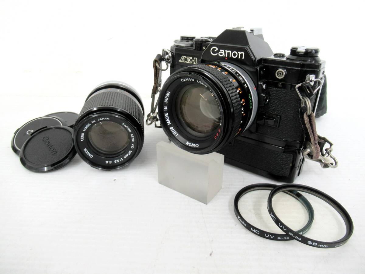 【やや傷や汚れあり】【Canon/キヤノン】午②32//CANON AE-1 CANON LENS FD 50mm 1:1.4 S.S.C. 135mm 1:3.5 S.C.の落札情報詳細 ...