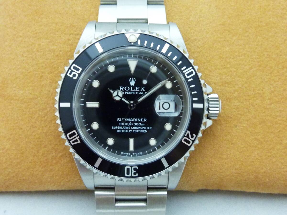 【やや傷や汚れあり】ロレックス サブマリーナ デイト 16610 ブラック文字盤 ROLEX SUBMARINER DATE 正規品 ワンオーナー 保証書有 美USEDの落札情報詳細 ...