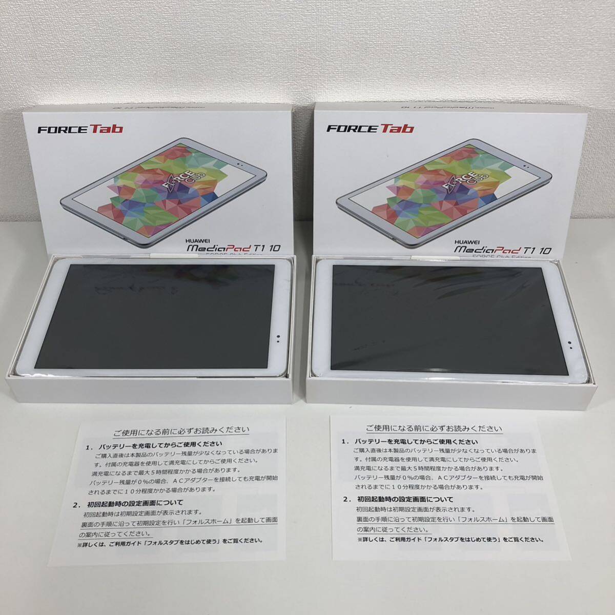 【未使用】Z※ 未使用 Wi-Fi Tad シルバー HUAWEI MediaPadT1 10 T1-A21w タブレット ② 外箱 傷 汚れ ...