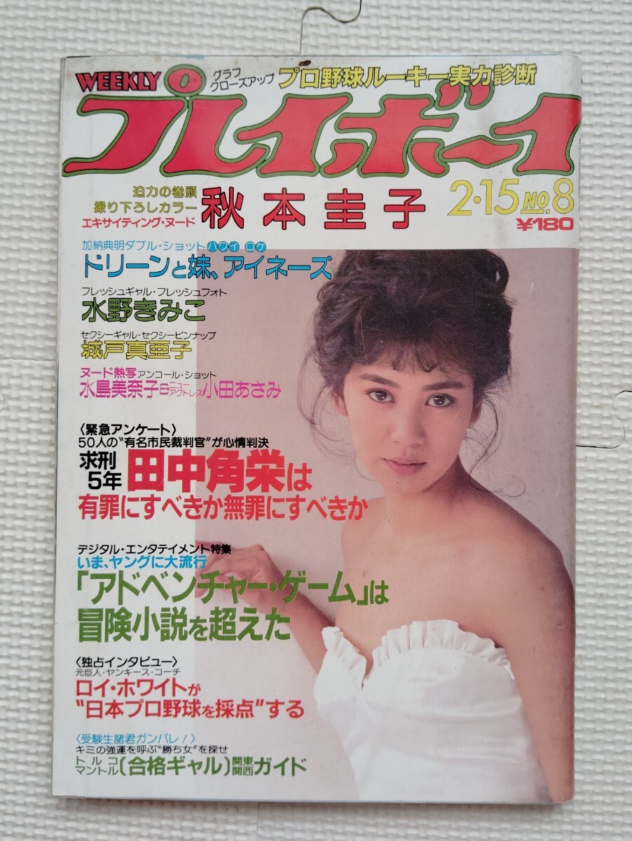【傷や汚れあり】週刊プレイボーイ 1983年 昭和58年 2月15日 No.8 片平なぎさ 城戸真亜子 秋本圭子 ドリーン アイネーズ 水野きみこ 由利ひとみ 小田あさみの落札情報詳細 ...