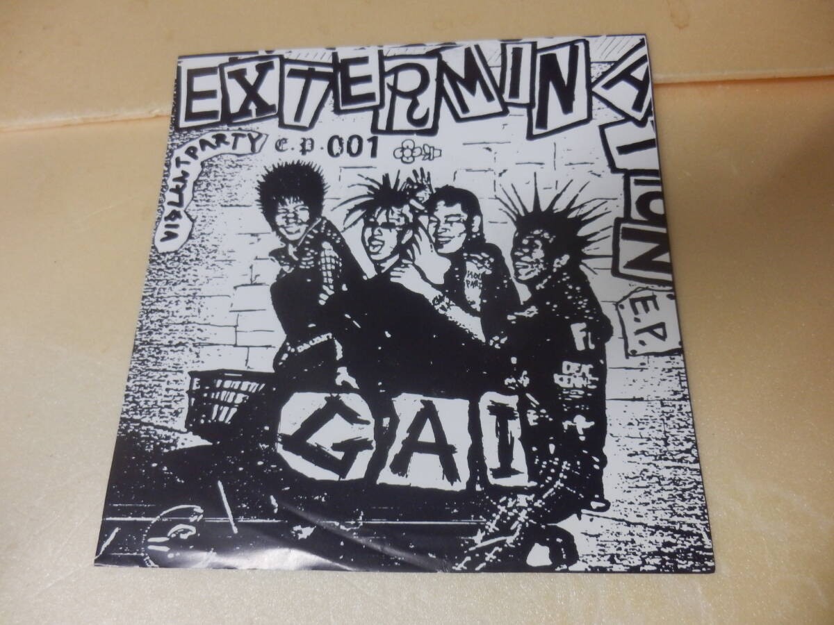 【やや傷や汚れあり】(ノイズコア/パンク)GAI「EXTERMINATION E.P.」☆swankysスワンキーズconfuse gism ...