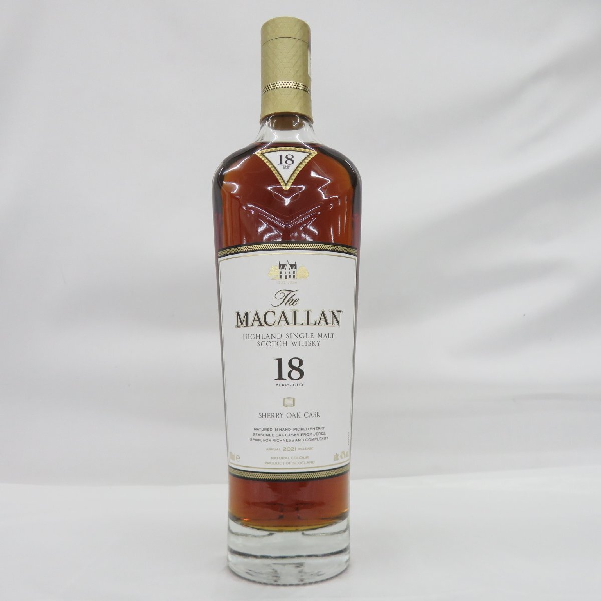 【未使用】1円～【未開栓】The MACALLAN ザ・マッカラン 18年 2021 シェリーオーク ウイスキー 700ml 43% 箱付 11640380 0809の落札情報詳細 ...