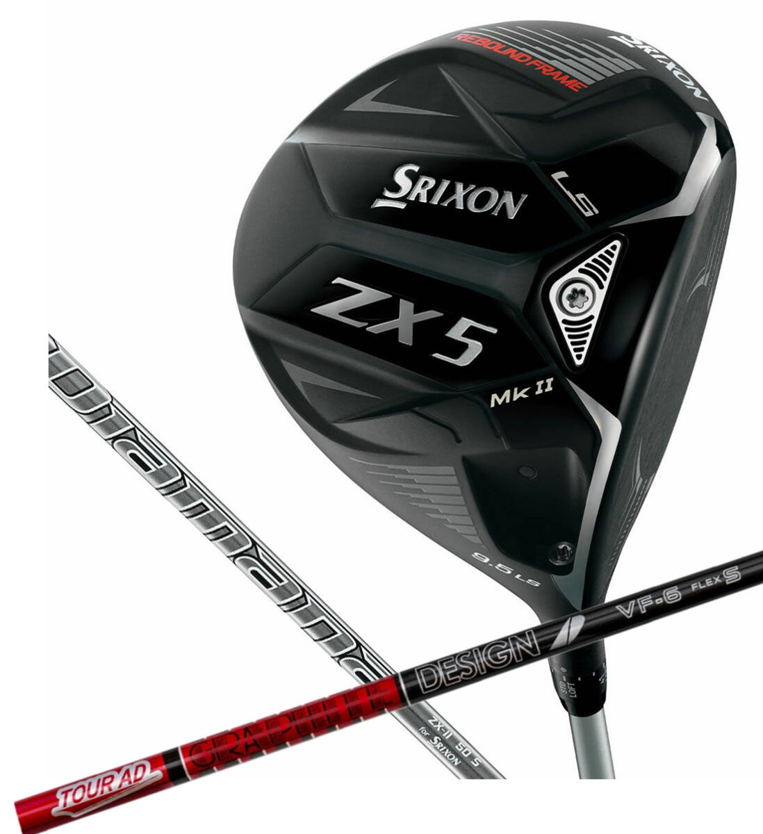 【やや傷や汚れあり】SRIXON ZX5 Mk2 LS 1W TOUR AD VF-6S スリクソン 純正カスタム ディアマナ シャフト2本 純正ヘッドカバー 送料込み 松山英樹選手使用の落札 ...