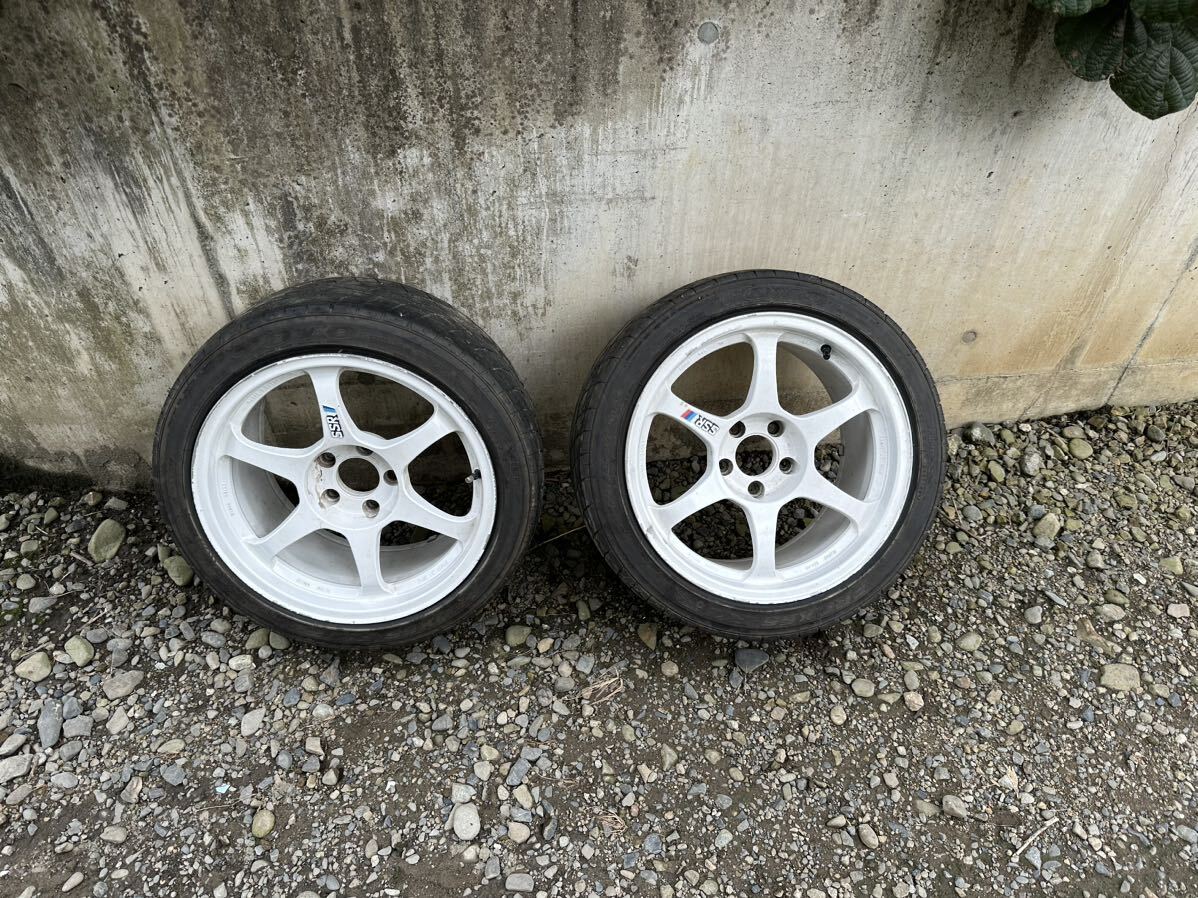 【全体的に状態が悪い】SSR Type-C！？ 17インチ 9J 9.5J？ 希少 2本セット ドリフト ドリケツに シルビア 180sx ...