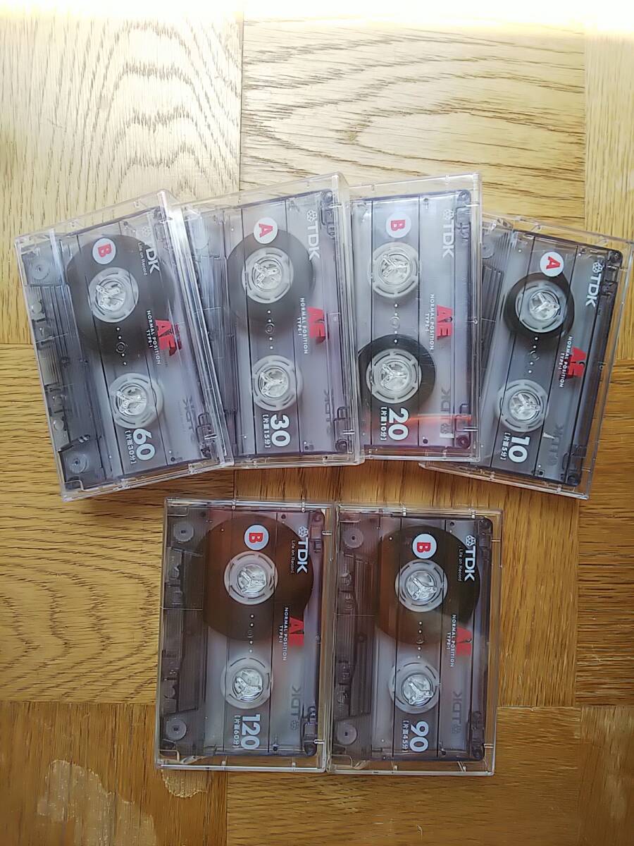 【やや傷や汚れあり】【送料安】カセットテープ ミュージックテープ 6本 まとめて TDK AE 10分 20分 30分 60分 90分 120分 中古 使用済みの落札情報詳細 - Yahoo ...