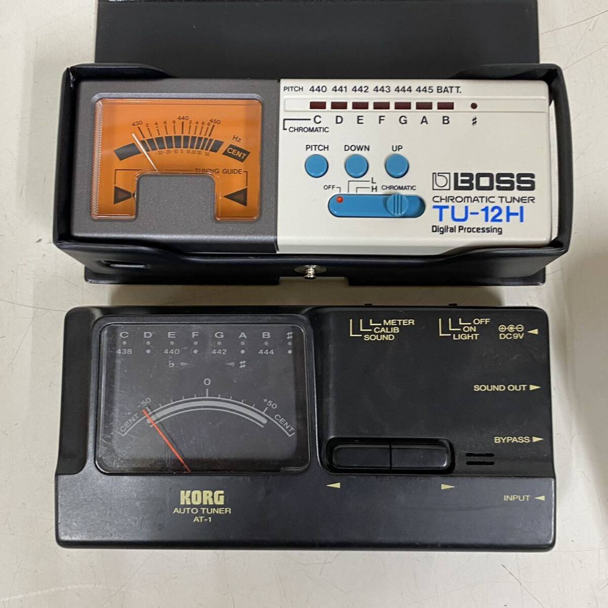 【やや傷や汚れあり】♪ チューナー 2点セット まとめ BOSS ボス TU-12H/KORG コルグ AT-1 調律 調弦 動作未確認 ジャンクの落札情報詳細 - Yahoo!オークション ...