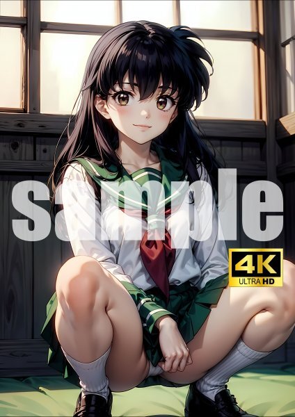 【未使用】8102【A4写真用紙・高画質】『犬夜叉 日暮かごめ』グラビア セクシー アニメ イラスト 同人 美女 ポスター ファンアート AIの落札情報詳細 - Yahoo!オークション落札 ...