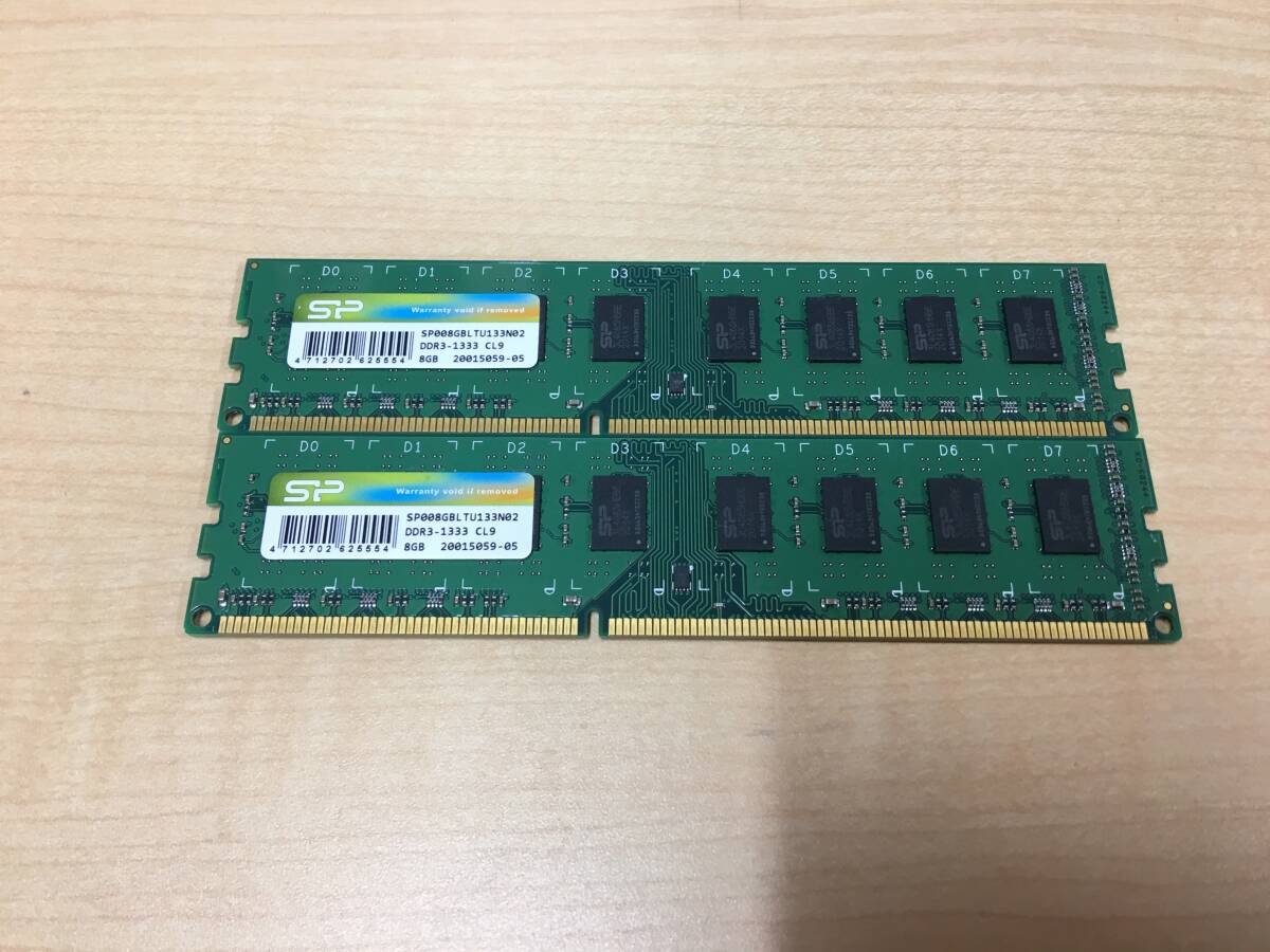 【傷や汚れあり】B3076)SP 8GB DDR3-1333 CL9 中古動作品2枚＝16GBの落札情報詳細 - Yahoo!オークション落札 ...
