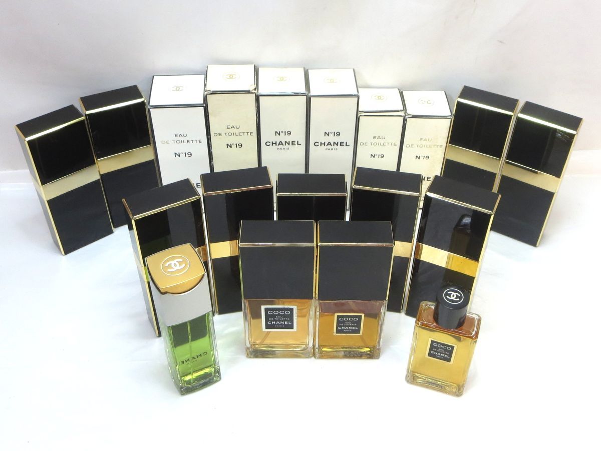 【傷や汚れあり】1000円スタート 香水 計19点 CHANEL シャネル No.19/COCO ココ EDT 元量50ml/60ml/75ml/100ml 未開封品?有 フレグランス WHO ...