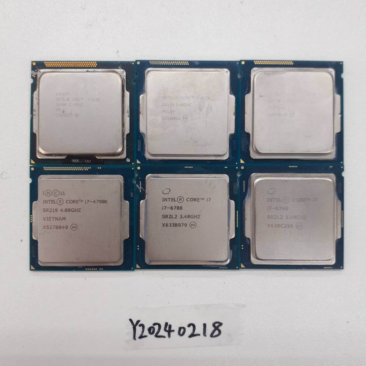 【やや傷や汚れあり】1円スタート【ジャンク】 Intel CPU Core i7-2600 i7-4770 i7-4790 i7-4790k ...