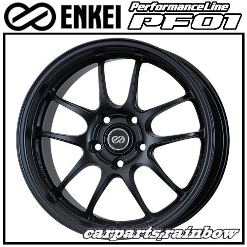 【未使用】★ENKEI/エンケイ PerformanceLine PF01 17×7.0J/7J 5/114.3 +48★MatteBlack/マットブラック★新品 4本価格★の落札情報詳細 ...