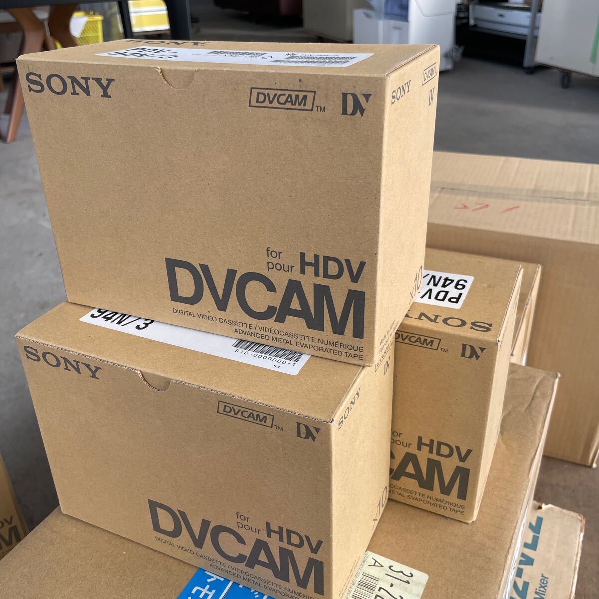 【未使用】未使用保管品 SONY PDV-124N/3 28本 PDV-94N/3 30本 PDV-64N/3 26本 DVCAMテープ 合計 ...