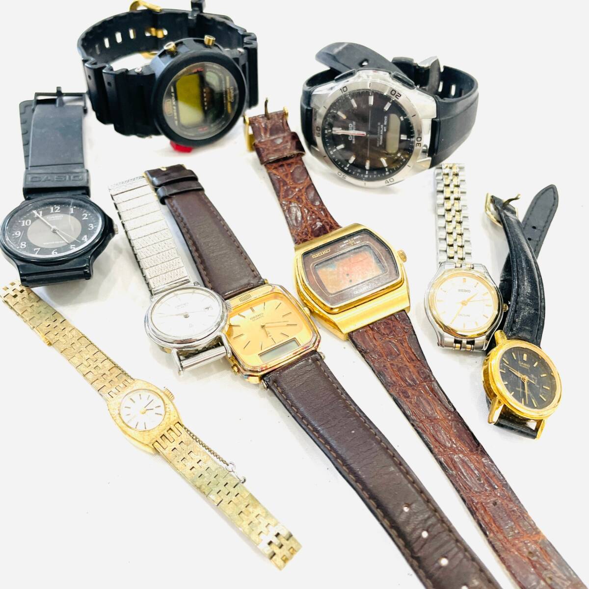 【傷や汚れあり】1円～★【9点】腕時計 おまとめ 大量セット CASIO SEIKO等 アナログ Y410-60.61の落札情報詳細 - Yahoo!オークション落札価格検索 オークフリー