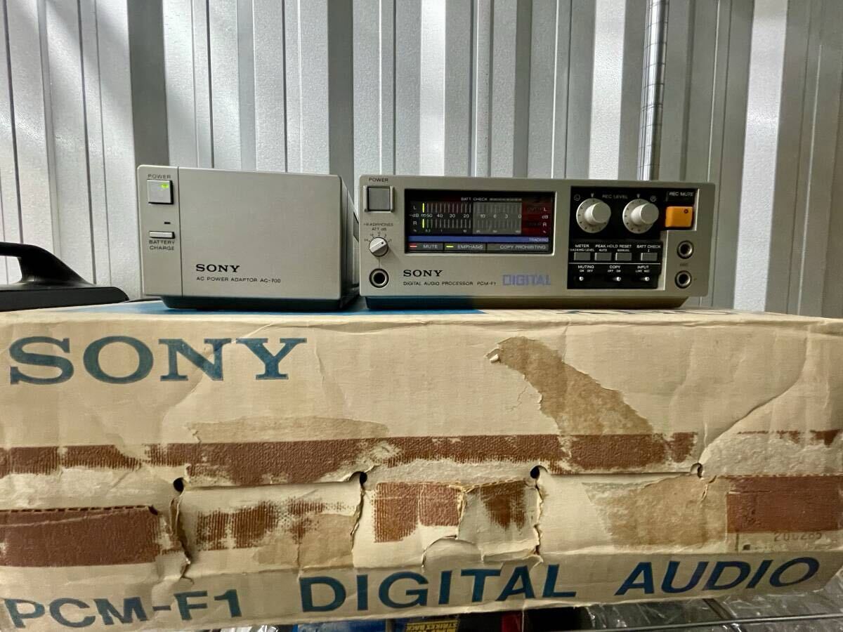 【やや傷や汚れあり】SONY Digital Audio Processor ソニー デジタル オーディオ プロセッサー PCM-F1 説明書 ...