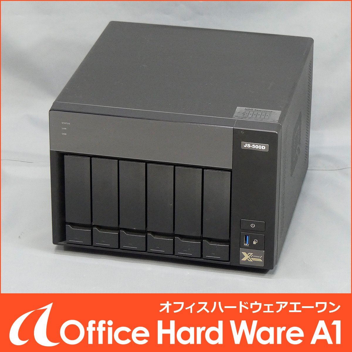 【やや傷や汚れあり】ALEXON JS-500D DS-660F 2020年 NAS-673eG 12TB(2TBx6) アレクソン NAS ...