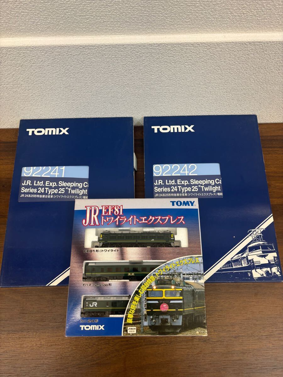 【目立った傷や汚れなし】 TOMIX 92240 92241 92242 JR EF81 24系 25形 特急寝台客車 トワイライトエクスプレス 基本セット 増結セット A・Bの落札情報詳細 ...