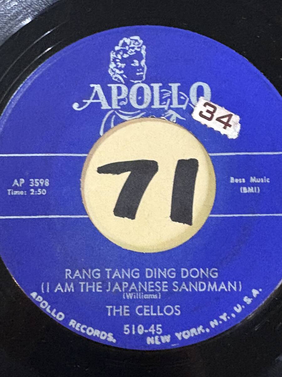 【目立った傷や汚れなし】1957年DOO-WOP45 THE CELLOS RANG TANG DING DONG (I AM THE ...