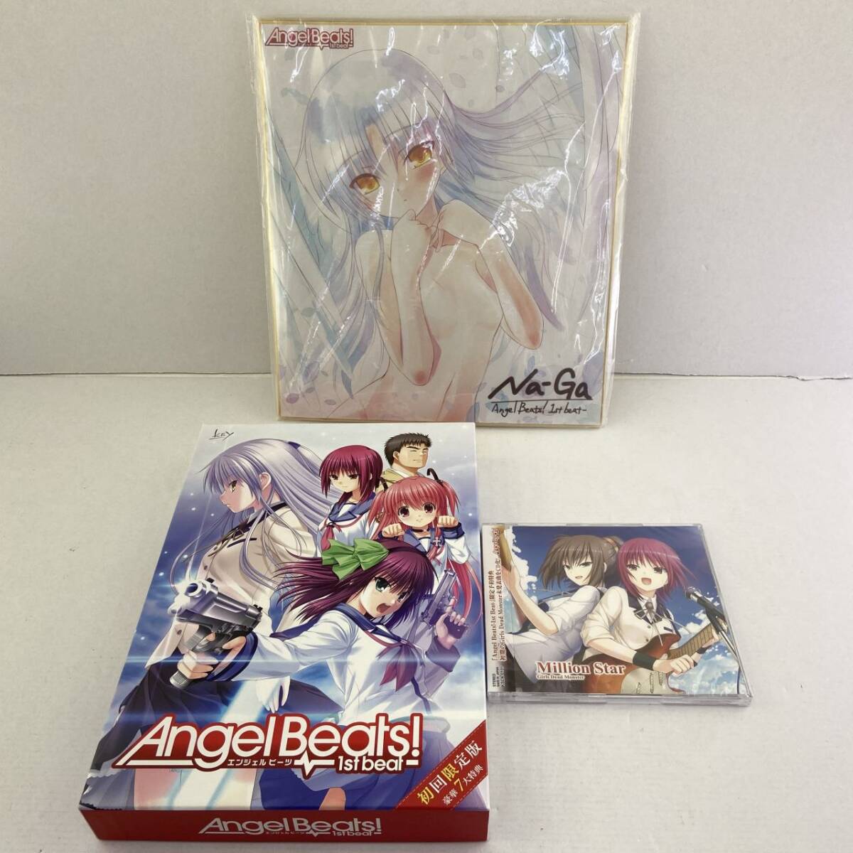 【やや傷や汚れあり】03w07986 【PCゲーム】Angel Beats! エンジェルビーツ 1st beat 初回限定版 KEY ビジュアルアーツ 特典色紙、CD付き Windows ...