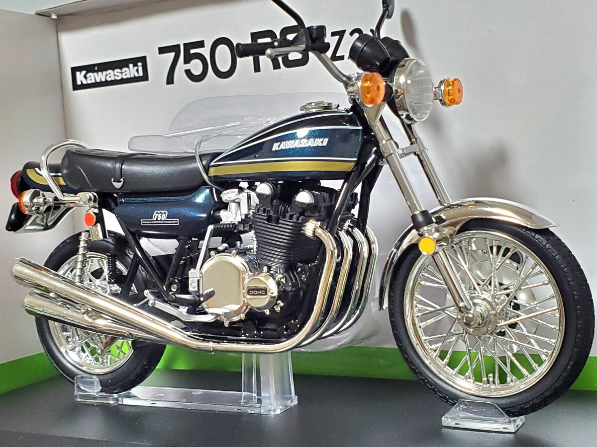 【未使用】即決 ② 玉虫ブルー アオシマ 1/12 完成品バイクシリーズ Kawasaki カワサキ750RS Z2 ダイキャストバイク ミニカーオートバイ スカイネットの落札情報詳細 ...