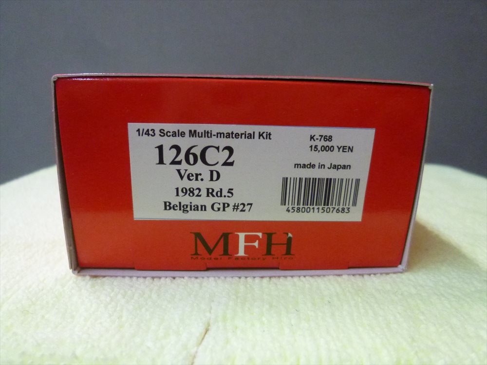 【未使用に近い】モデルファクトリーヒロ 1/43 K-768 フェラーリ126C2 Ver.D ベルギーGP ＃27 委託品の落札情報詳細 - Yahoo!オークション落札価格検索 オークフリー