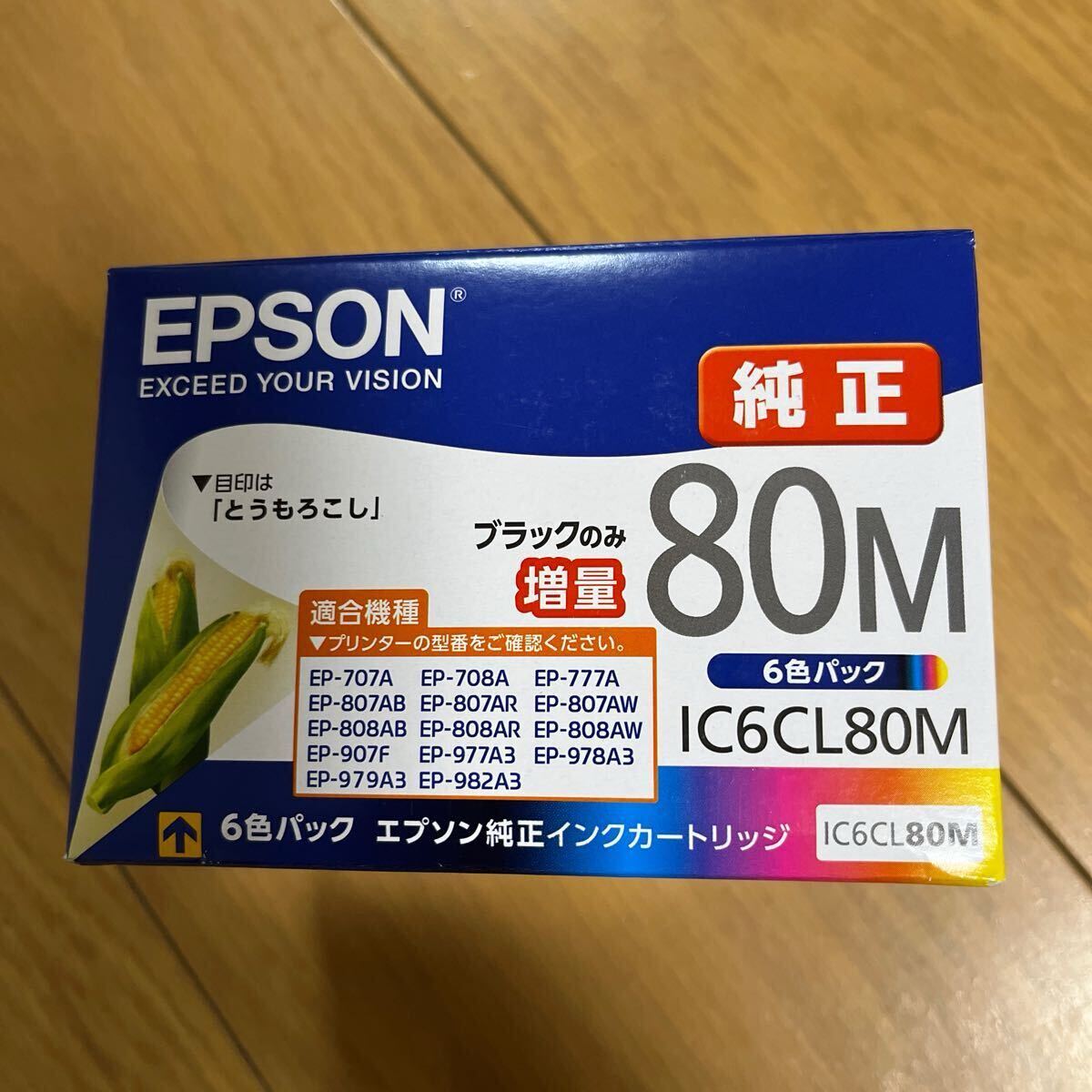 【未使用】【匿名配送・送料無料】エプソン EPSON IC6CL80M(とうもろこし) 純正 インクカートリッジ 6色パック（黒のみ増量）が1個の落札情報詳細 - Yahoo!オークション落札 ...