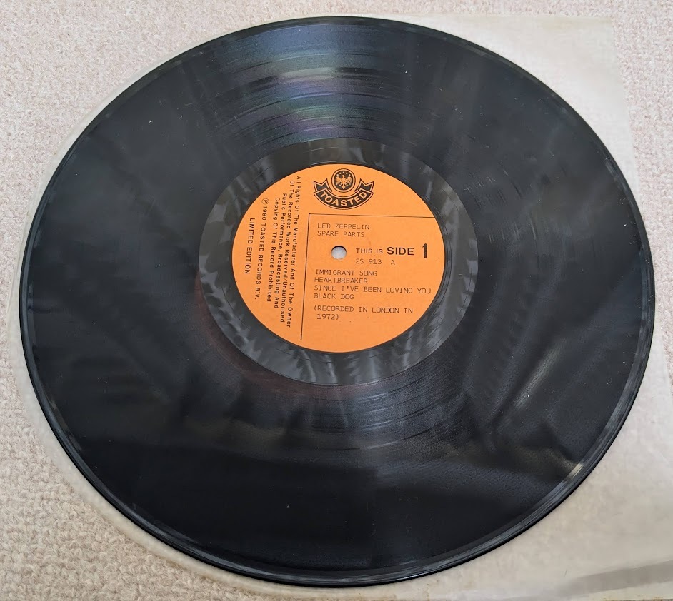 【やや傷や汚れあり】レッド・ツェッペリン led zeppelin spare parts LP レコードの落札情報詳細 - Yahoo!オークション落札価格検索 オークフリー