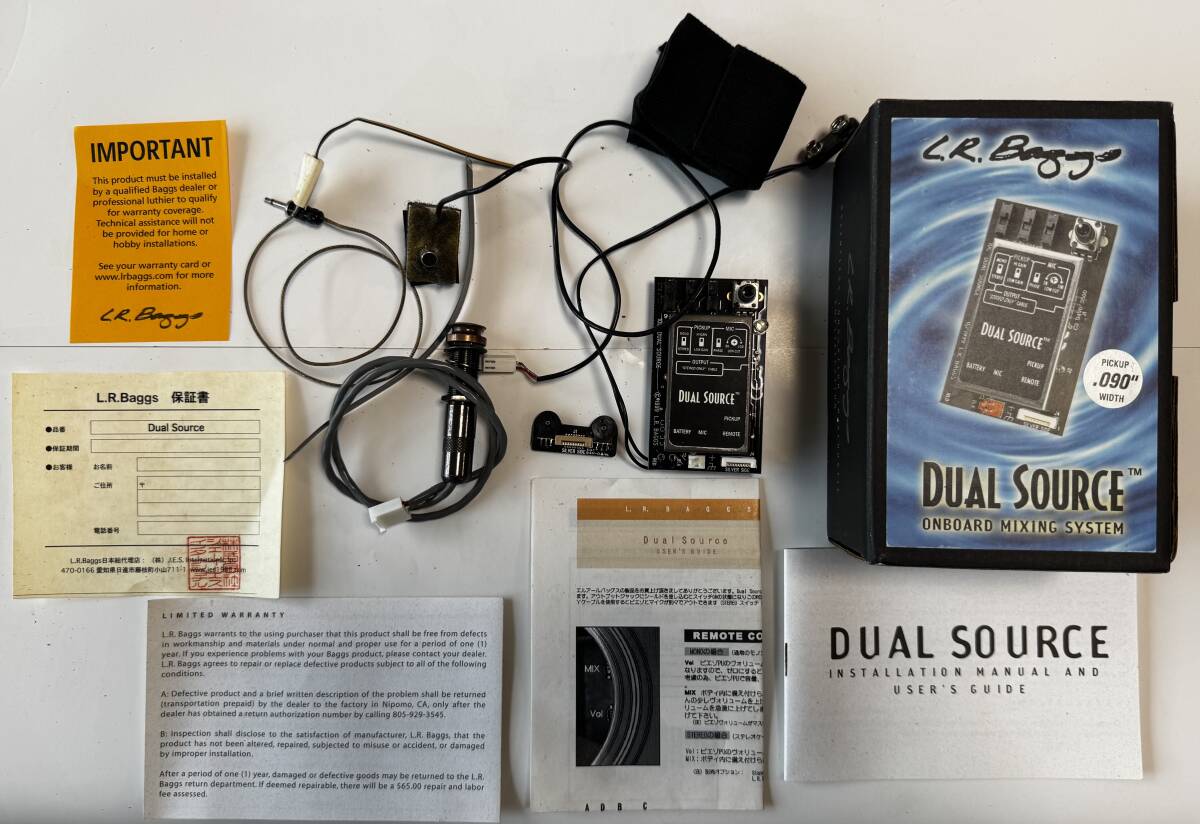 【やや傷や汚れあり】l.r.baggs dual source デュアルソース アクティブピックアップ 箱入り 取扱説明書の落札情報詳細 - Yahoo!オークション落札価格検索 オークフリー