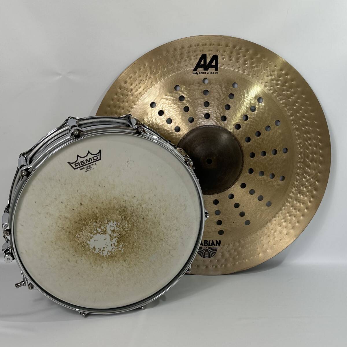 ★＜東京都西多摩郡瑞穂町 直接引取のみ＞ Student Beat ドラムセット パーカス ボンゴ SABIAN BB CRASH ...