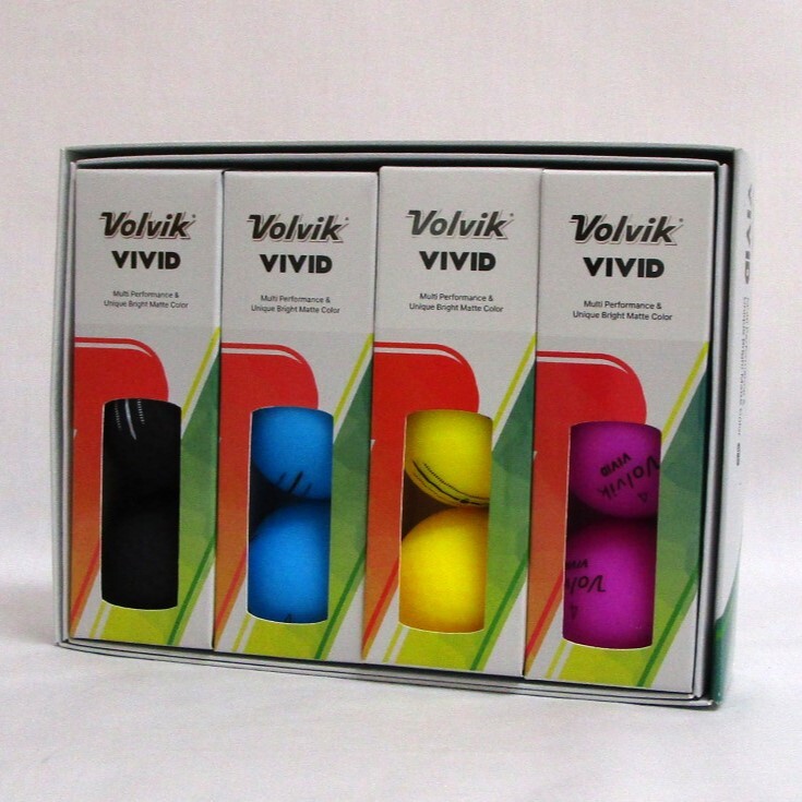 【未使用】☆Volvik VIVID アソート 黒青黄紫 各1スリーブ 計12球 2024年 ボルビック ヴォルヴィック ビビッド ヴィヴィッド 3ピース マットカラーの落札情報詳細 ...