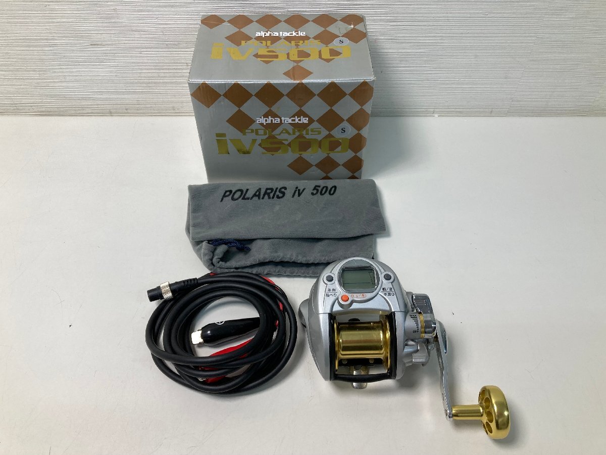 【全体的に状態が悪い】【★13-91】 ジャンク alpha tackle POLARIS iV500 電動リール ジャンク品（6173）の ...